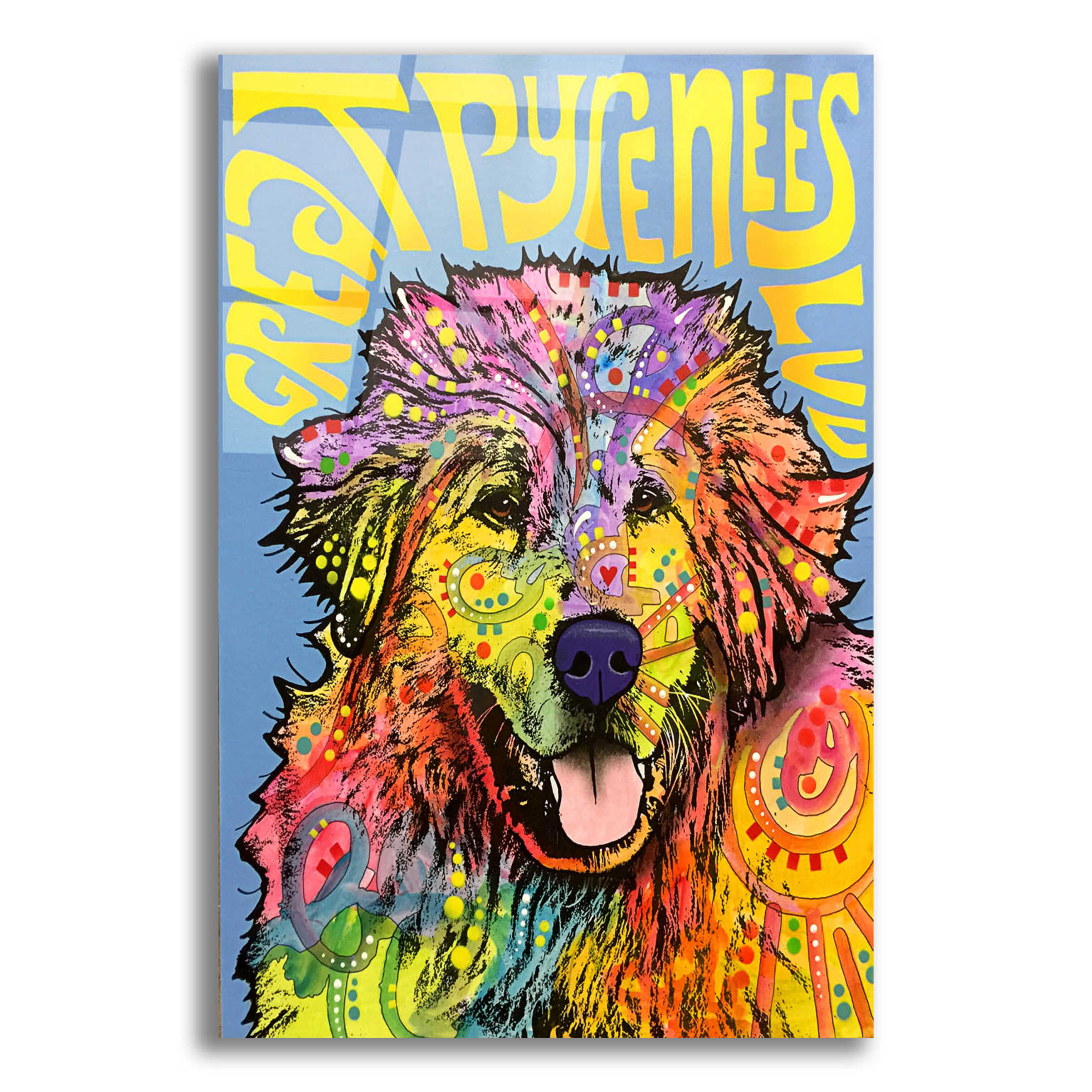 Epic Art 'Great Pyrenees' by Dean Russo, Acrylic Glass Wall Art ...